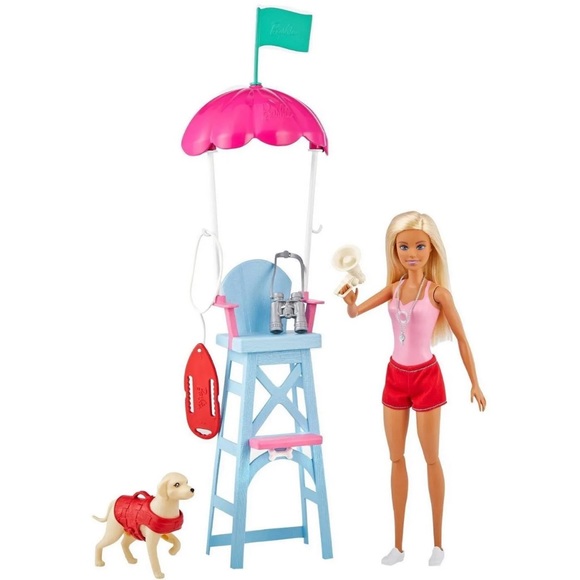 Barbie | Toys | New Barbie Lifeguard Playset With Coordinating Ken Doll ...